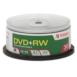 Verbatim DVDRW Rewritable Disc - VER94834 - Shoplet.com