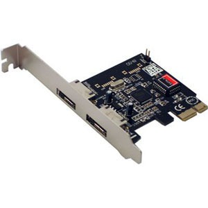 SYBA Multimedia PCI-Express Serial ATA II (SATA II) Card, 2x External ...