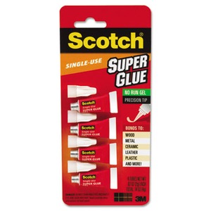 Scotch-brite Single Use Super Glue No-Run Gel - MMMAD119 - Shoplet.com