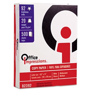Office Impressions Bulk White Copy Paper - OFF82392 - Shoplet.com