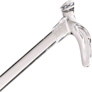 Alex Orthopedic Contour Right Handle Lucite Cane, Clear, 7/8 Inch ...