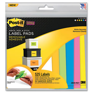 Post-it Removable Label Pads - MMM2900M21 - Shoplet.com