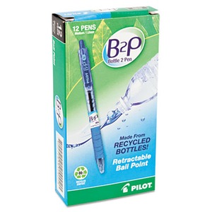 Pilot B2P Bottle-2-Pen Retractable Ballpoint Pen - PIL32801 - Shoplet.com
