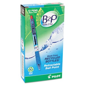 Pilot B2P Bottle-2-Pen Retractable Ballpoint Pen - PIL32802 - Shoplet.com
