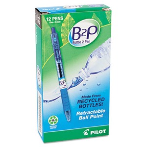 Pilot B2P Bottle-2-Pen Retractable Ballpoint Pen - PIL32601 - Shoplet.com