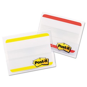 3m Durable File Tabs - MMM686F24RYT - Shoplet.com