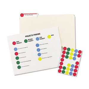Avery Printable Self-Adhesive Removable Color-Coding Labels - AVE05472 ...