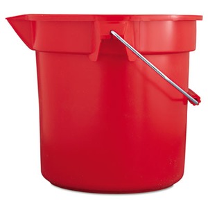 Rubbermaid BRUTE Round Utility Pail - RCP2614RED - Shoplet.com