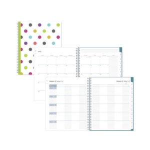 Blue Sky Teacher Dots CYO Cover Weekly/Monthly Lesson Planner ...
