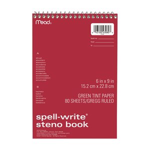Mead Spell-Write Wirebound Steno Pad - MEA43080 - Shoplet.com