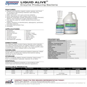Dymon LIQUID ALIVE Enzyme Producing Bacteria - ITW23301 - Shoplet.com