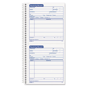 Tops Spiralbound Receiving Record Book - TOP4147 - Shoplet.com