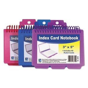 C-line Spiral Bound Index Card Notebook - CLI48750 - Shoplet.com