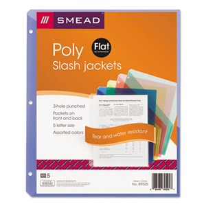 Smead Organized Up Poly Slash Jackets - SMD89505 - Shoplet.com