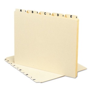 Smead Alphabetic Top Tab Indexed File Guide Set - SMD50176 - Shoplet.com