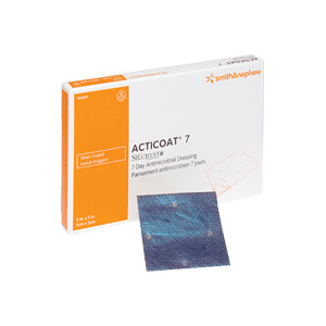 Smith & Nephew ACTICOAT Seven Day Antimicrobial Barrier Dressing 2" x 2 ...