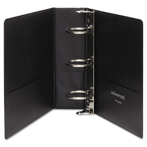 Universal Round Ring Mini Reference Binder With Label Holder - UNV30405 ...