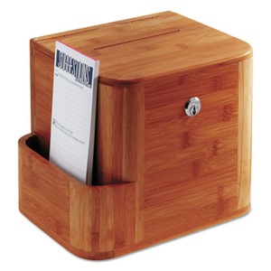 Safco Bamboo Suggestion Boxes - SAF4237CY - Shoplet.com