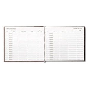 National Hardcover Visitor Register Book - RED57803 - Shoplet.com