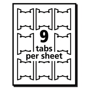 Avery Laser Printable Hanging File Tabs - AVE5567 - Shoplet.com