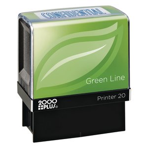 Consolidated Stamp Green Line Message Stamp - COS098374 - Shoplet.com