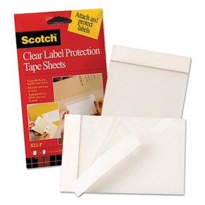 Scotch-brite ScotchPad Label Protection Tape Sheets - MMM822P - Shoplet.com