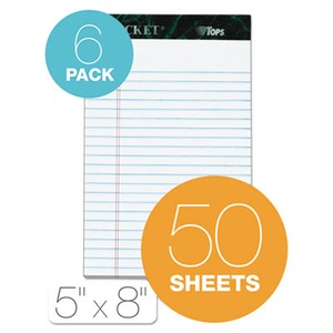 Tops Docket Ruled Perforated Pads - TOP63366 - Shoplet.com