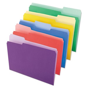 Universal Deluxe Colored Top Tab File Folders - UNV10506 - Shoplet.com
