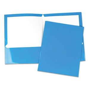 Universal Laminated Two-Pocket Folder - UNV56419 - Shoplet.com