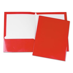 Universal Laminated Two-Pocket Folder - UNV56420 - Shoplet.com