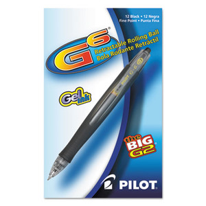 Pilot G6 Retractable Gel Pen - PIL31401 - Shoplet.com