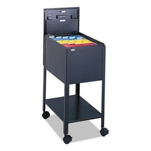 Safco Standard Locking Mobile Tub File - SAF5361BL - Shoplet.com
