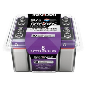 Ray-o-vac Lithium Batteries - RAYR9VL8G - Shoplet.com