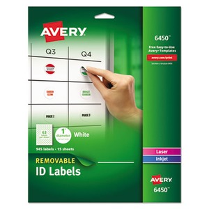 Avery Removable Multi-Use Labels - AVE6450 - Shoplet.com