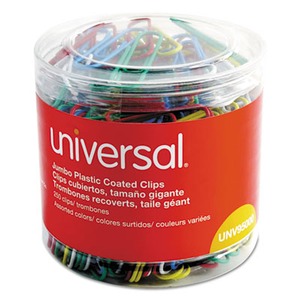 Universal Plastic-Coated Paper Clips with One-Compartment Dispenser Tub ...