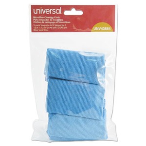 Universal Microfiber Cleaning Cloth - UNV43664 - Shoplet.com