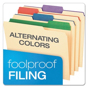 Pendaflex Color Tab File Folders - PFX84101 - Shoplet.com