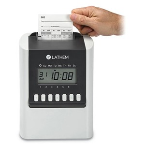 Lathem 700E Calculating Time Clock - LTH700E - Shoplet.com