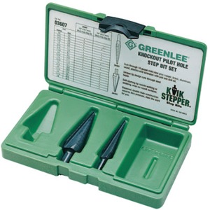 Greenlee Kwik Stepper Step Bit Kits - 50036076 - 332-03607 - Shoplet.com