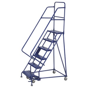 Louisville Ladder GSW Series Steel Rolling Warehouse Ladder w ...