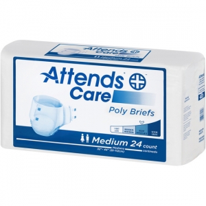 Attends Disposable Poly Brief Adult Medium 32 - 44 Inch Waist - 48BR20 ...