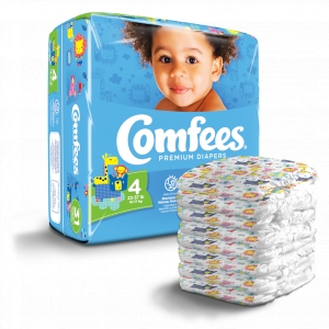 Comfees Baby Diapers - Size 4 - 48CMF4 - Shoplet.com