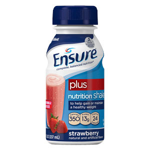 Abbott Nutrition Ensure Plus Strawberry Retail 8oz. Bottle - 5257269 ...