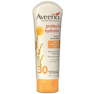 Johnson & Johnson Aveeno Active Naturals Protect + Hydrate Sunblock SPF ...