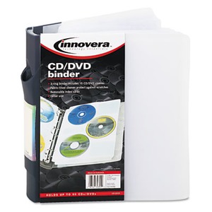 Innovera CD/DVD Three-Ring Refillable Binder - IVR39300 - Shoplet.com