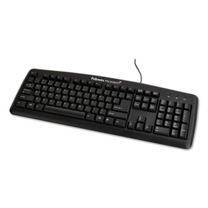 Fellowes USB Standard Keyboard w/Microban Antimicrobial Protection ...