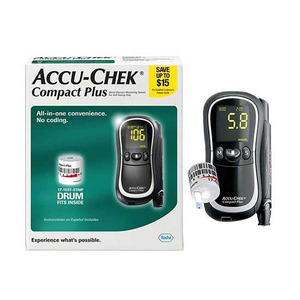 Roche Diagnostics Corp ACCU-CHEK Compact Plus Meter Kit with Lancing ...