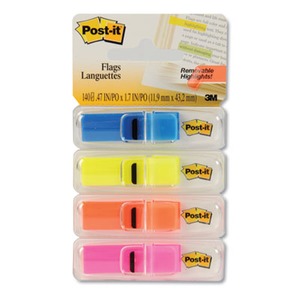 Post-it Highlighting Page Flags - MMM6834ABX - Shoplet.com