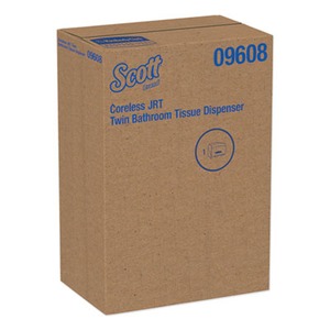 Scott Essential Coreless Twin Jumbo Roll Tissue Dispenser - KCC09608 ...