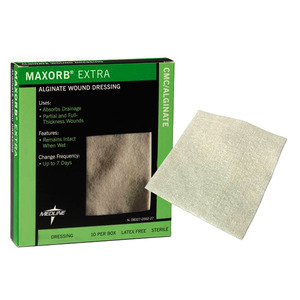 Medline Maxorb Extra Calcium Alginate Dressing, 2" x 2" - 60MSC7022EPZ ...